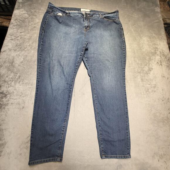 torrid | Jeans | Torrid Jeans Womens 22r Blue Stretch Denim Straight ...
